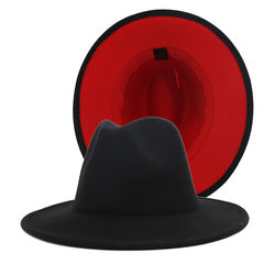 Wide Brim Two Tone Fedoras (Available in Multiple Colors) – The Glam Icon